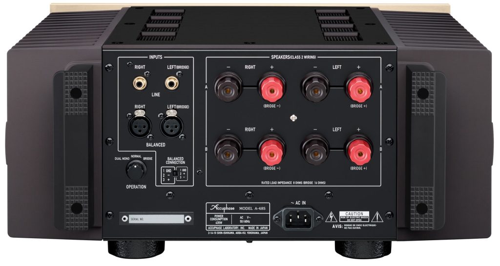 CLASS-A STEREO POWER AMPLIFIER A-48S | Accuphase Laboratory, Inc.